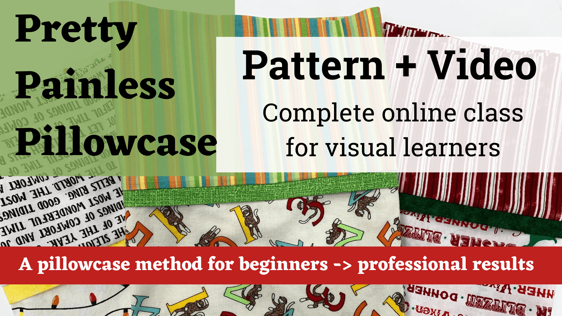 How to make a pillowcase with cuff and french seams • Pretty Simple Sara