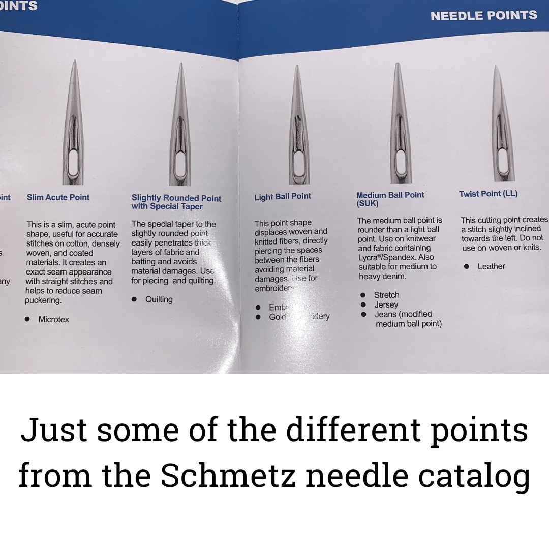 How to pick a sewing machine needle • Pretty Simple Sara