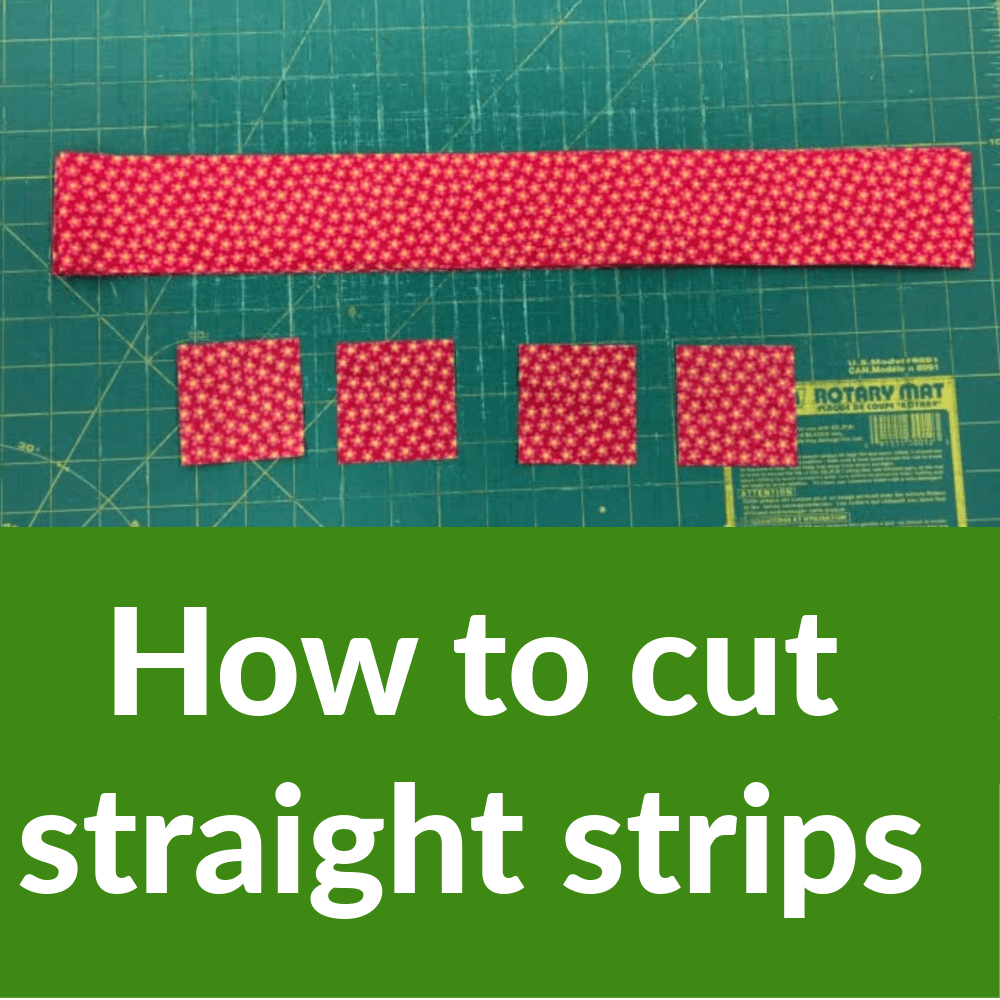 How to cut straight strips for quilting • Pretty Simple Sara
